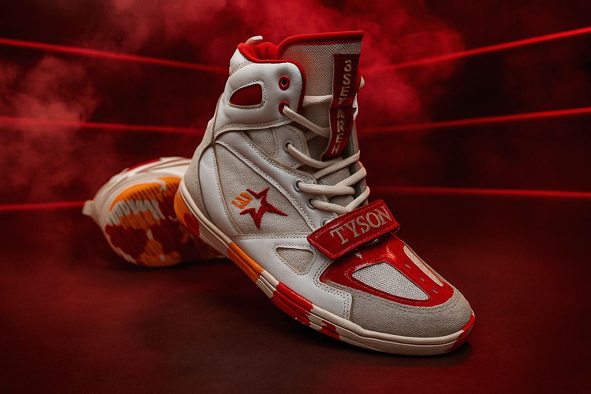 کفش بوکس تایسون ساق کوتاه short legged tyson boxing shoes